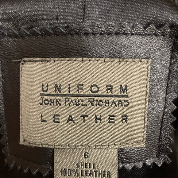 JohnPaulRichard | Jackets & Coats | John Paul Richard Black Leather ...